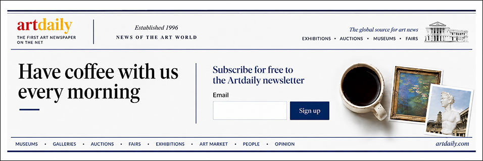 ArtDaily Newsletter: Thu, Jun 18, 2026